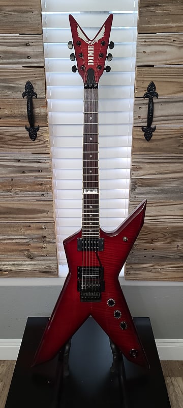 Dean Dime Rebel 2013 - Trans Red, DIMEBAG Rebel! Rare! | Reverb