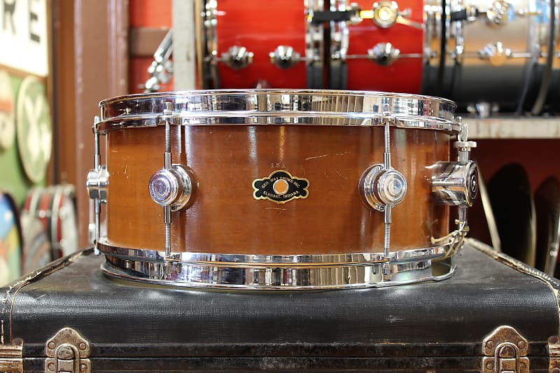 1950s George Way 5.5x14 Snare Drum in Mahogany Lacquer | Reverb