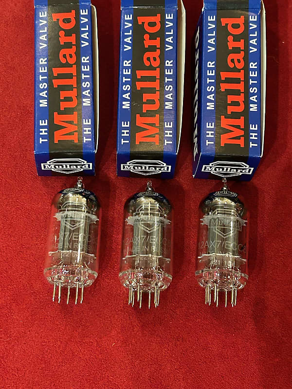 Set of 3 Mullard 12AX7 Preamp Tubes | Reverb