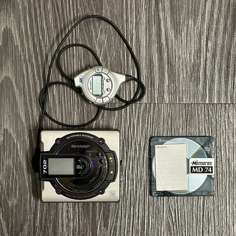 Sharp MD-MS702 Minidisc Player 90s - Silver | Reverb