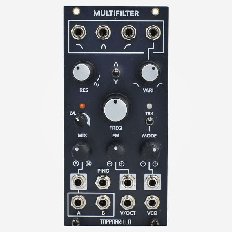 Toppobrillo MultiFilter 2 (Black) Eurorack State Variable | Reverb