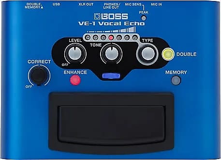Boss VE-1 Vocal Echo Multi-Effect Unit - Blue | Reverb