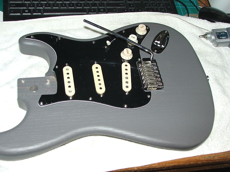 Grey Ash Strat Style Texas Specials Alnico PU's ..big block | Reverb