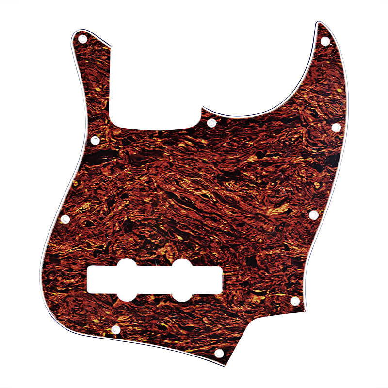 Jazz Bass Compatible Scratchplate - Tortoiseshell 3-ply | Reverb