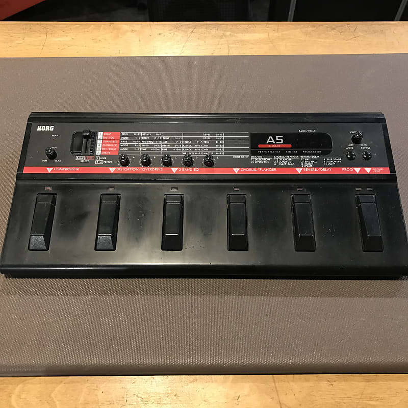 Korg A5 80s 90s - Black/ red | Reverb