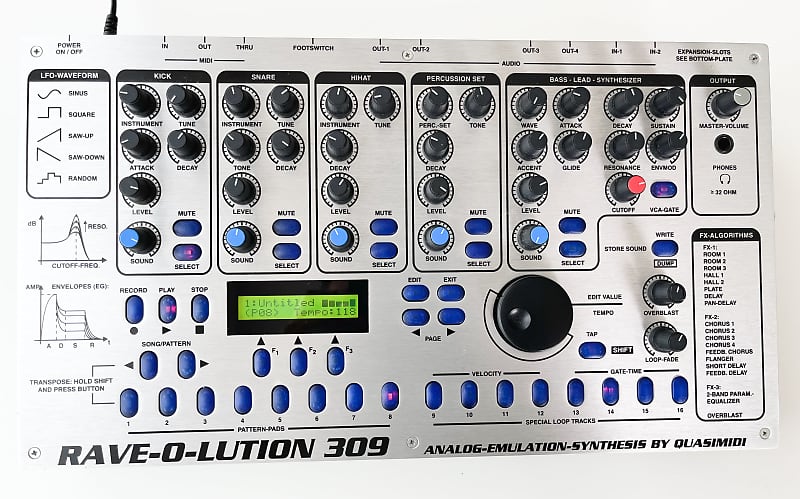 SUMMER SALE !!! Quasimidi Rave-O-Lution 309 v3 !!! €100 | Reverb