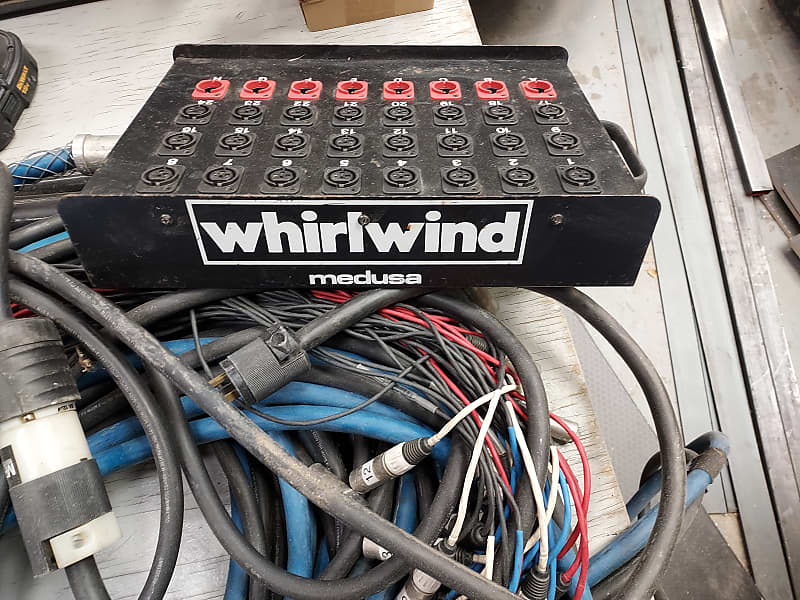 Whirlwind Medusa 24-Channel 24x8 Snake Box to Fan 100ft Cable | Reverb