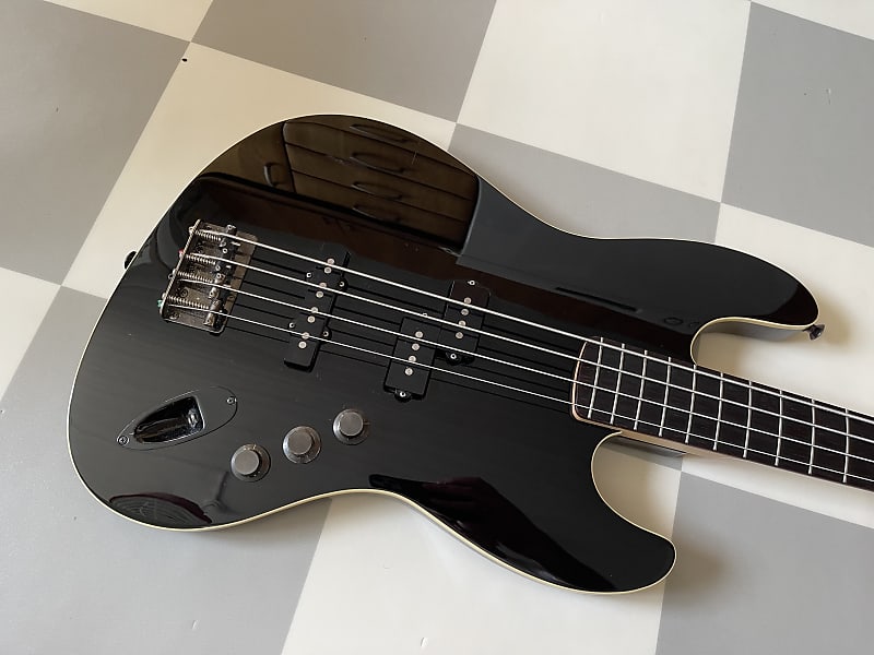 Fender MIJ Aerodyne Jazz Bass 2010's - Black | Reverb