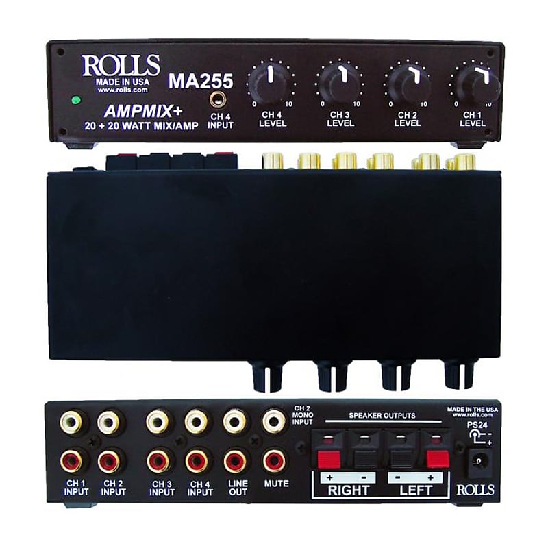 Rolls MA255 4-Channel Mixer Amplifier | Reverb Australia