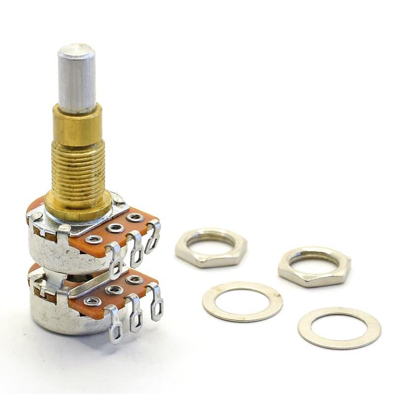 Alpha Potentiometer B50K Concentric Stacked Dime Size Pot - | Reverb