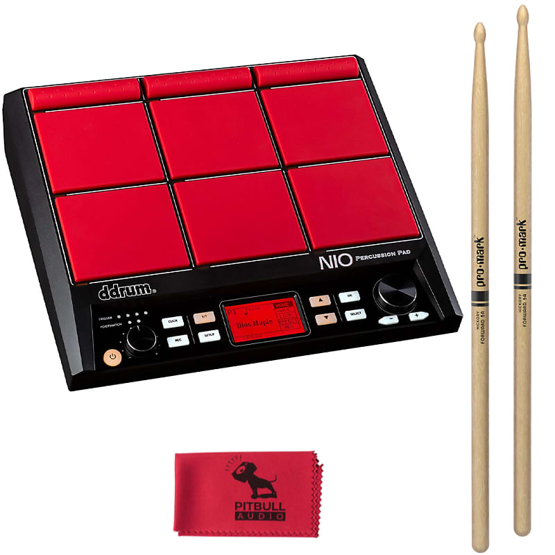 ddrum NIO 9-Pad Drum-Trigger Percussion Pad, MIDI I/O w/ | Reverb
