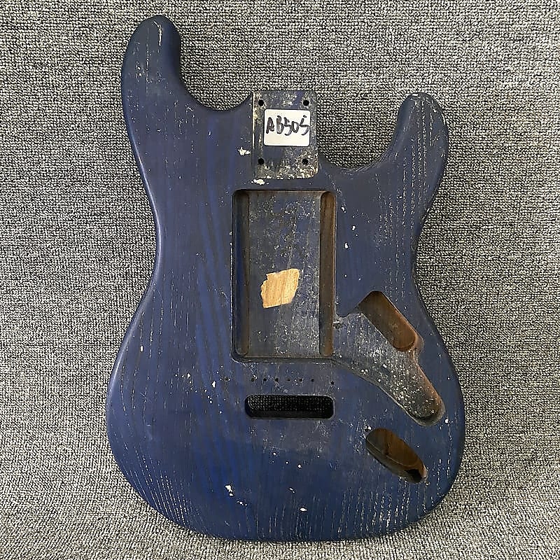 Blue Ash Wood Stratocaster Strat Style Guitar Body | Reverb UK