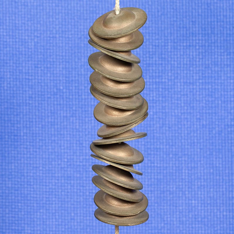 Vintage Late 70s Paiste String of 15 finger Cymbals | Reverb