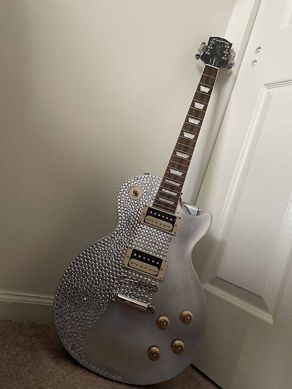Paul Stanley Guitar Rhinestone Epiphone Les Paul Rhinestone | Reverb