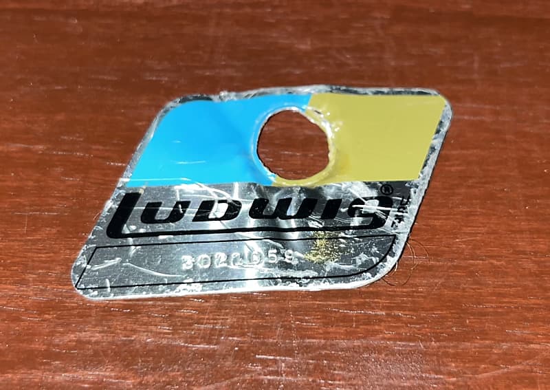 Ludwig Blue/ Olive Badge 1970’s | Reverb