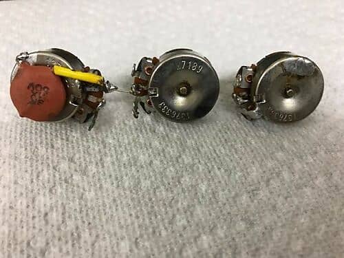 1963 Fender Stratocaster Pots Potentiometers Volume Tone Tone | Reverb