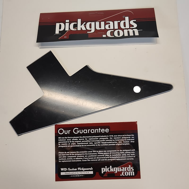 Explorer pickguard - Black no screw holes | Reverb