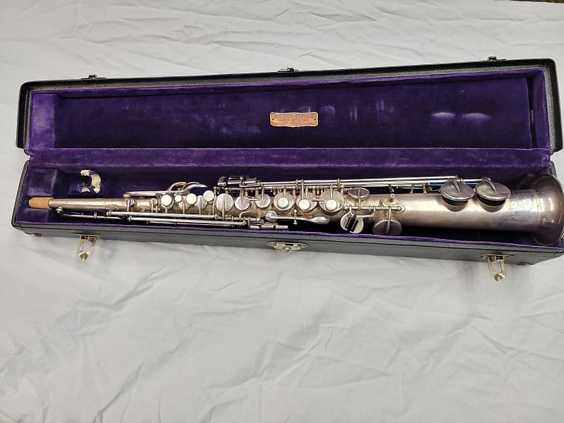 Buescher Bb Soprano Saxophone, Circa 1927, with original case | Reverb