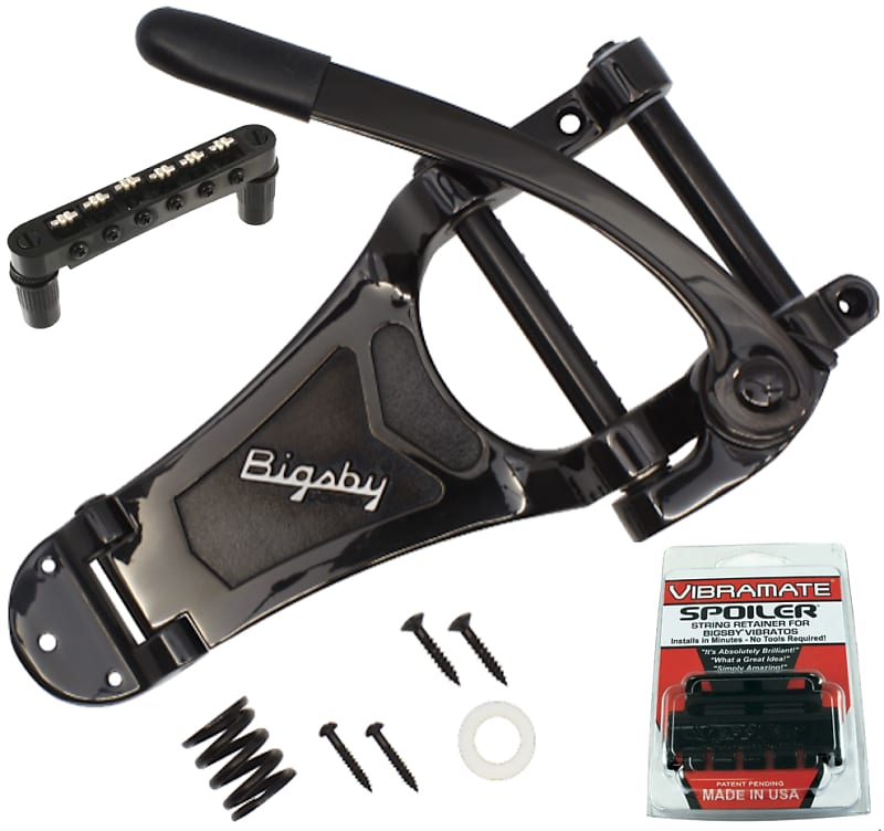 Bigsby B700 Black Aluminum Tremolo bar, Roller Bridge, String | Reverb