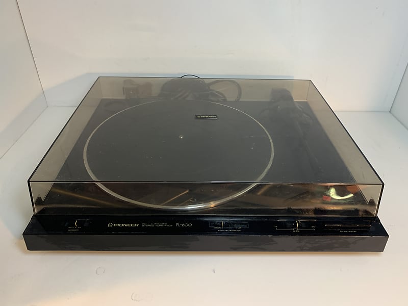 Pioneer PL-600 semi-automatic vintage stereo turntable Black | Reverb