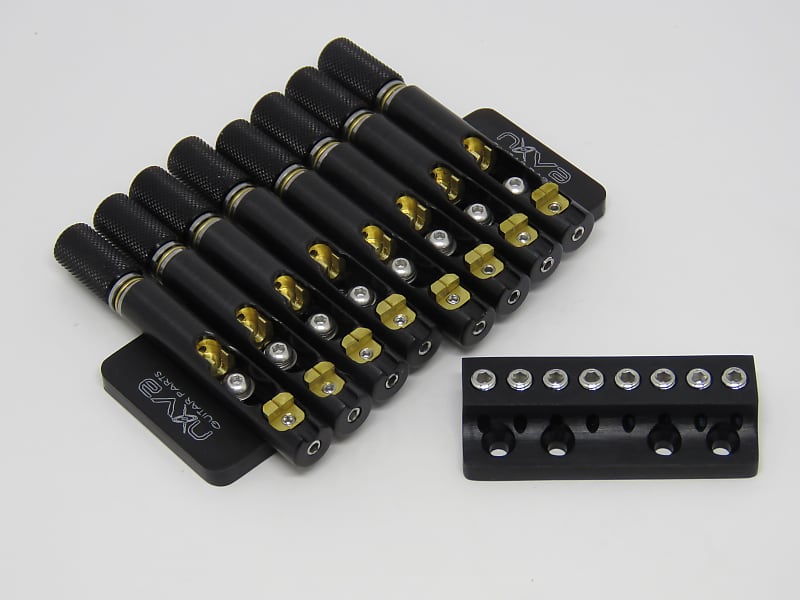 Headless guitar bridge 8 strings with thrust bearings | Reverb