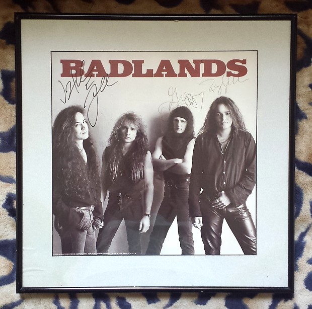 Badlands Autographed Signed & Framed Poster - Jake E. Lee, | Reverb