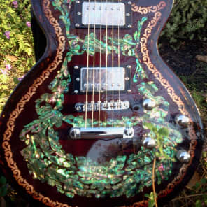 Beautiful Custom Abalone Shell Inlay LP Style Electric | Reverb
