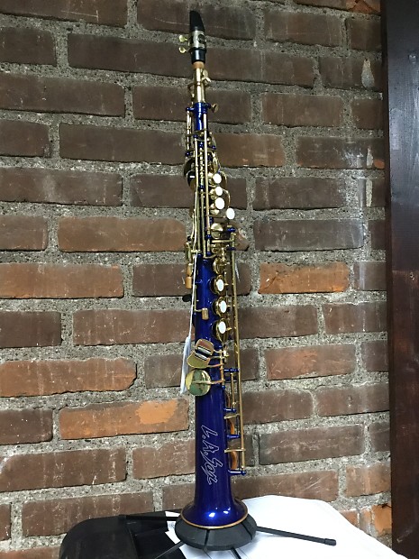 LA Sax Soprano Saxophone Blue w/Case | Reverb
