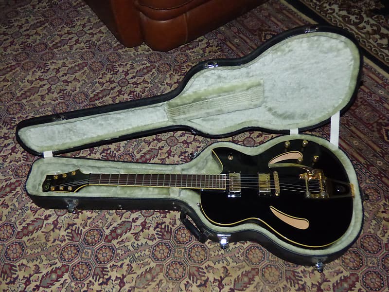 Cort J. Triggs TRG-2 Semi Hollow Body Black Guitar w/ OHSC | Reverb