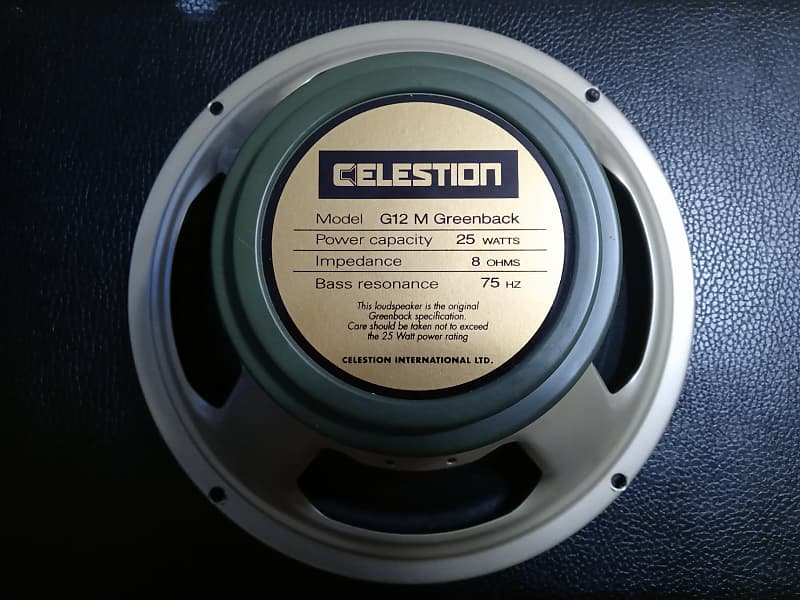 Celestion Greenback 8 Ohms 2016 Green | Reverb