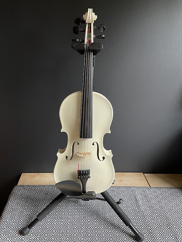Barcus-Berry Electric Five String Violin 1980s - White Pearl | Reverb