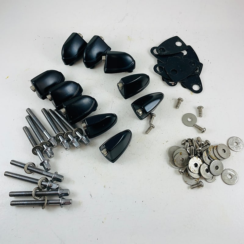 10 x Stagg Tom Drum Lugs & Tension Rods | 25mm | Black #1923 | Reverb