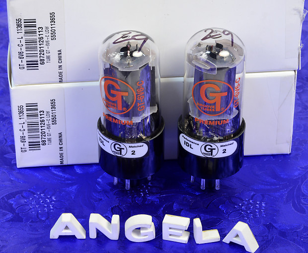 Fender Groove Tubes GT-6V6-C Low Matched Duet Of 2 Tubes 2 | Reverb