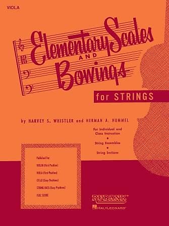 Elementary Scales And Bowings Viola First Position String | Reverb