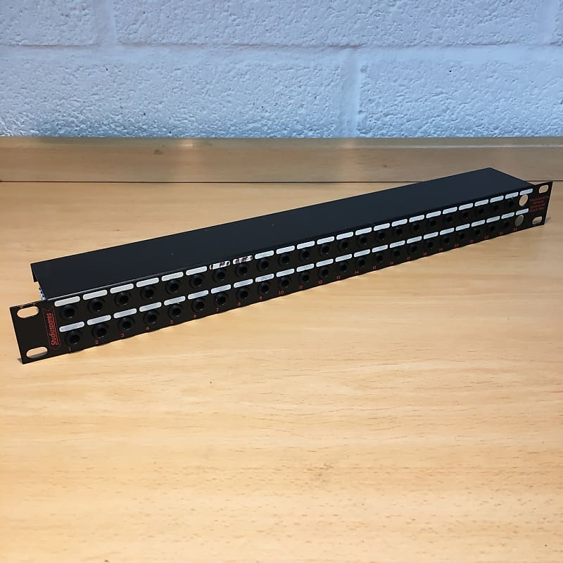 Studiospares 48-Way TRS/Jack Enhanced Studio Patch Bay 19” 1U | Reverb