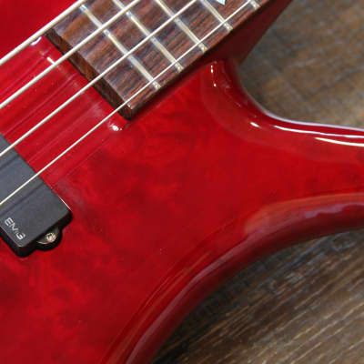 Spector Euro 4 LX 4-String Electric Bass Guitar Trans Red + | Reverb