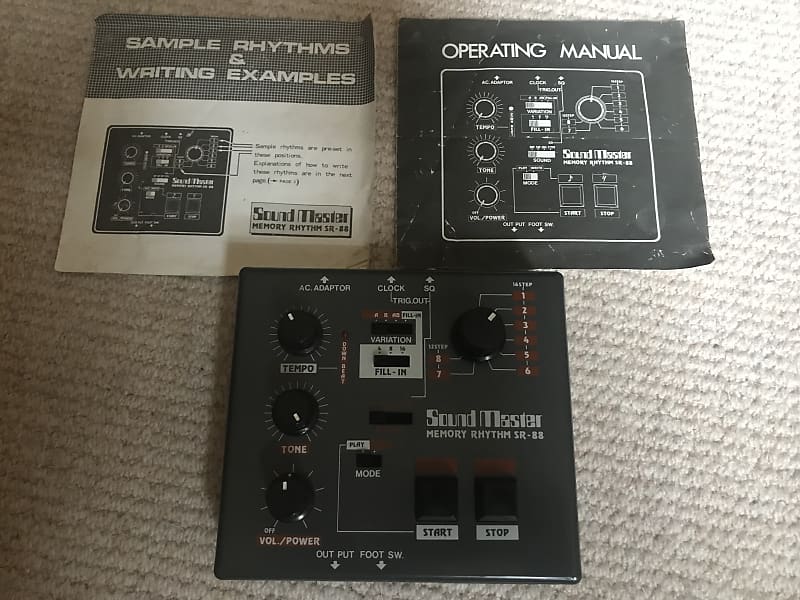 Sound Master SR-88 Drum Machine Boss DR-55 1980s - Grey | Reverb