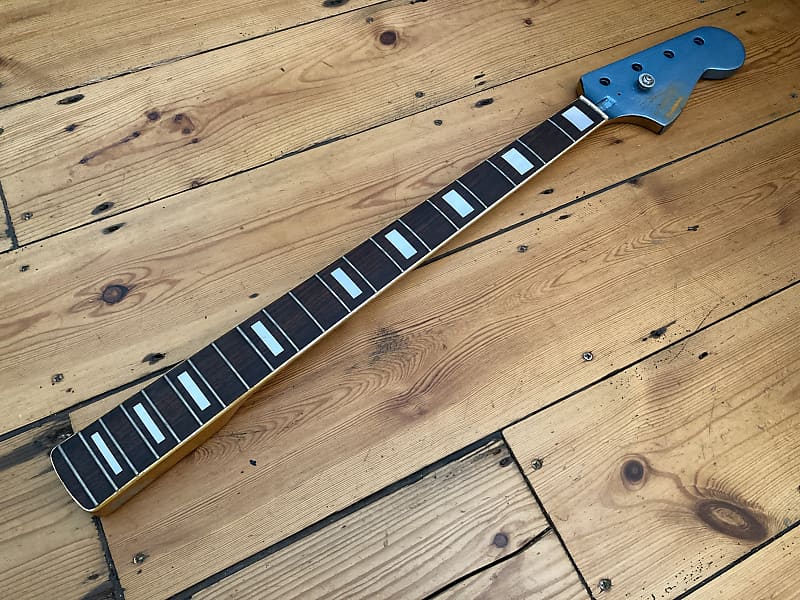 1970s Vintage Japanese Jazz Bass Guitar Neck Roadworn | Reverb