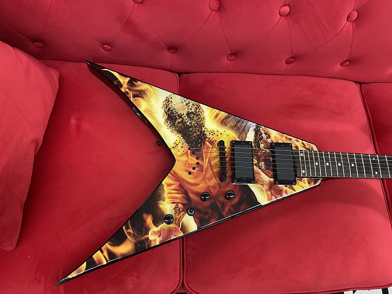 Dean VMNT Dave Mustaine Signature End Game Flying V | Reverb