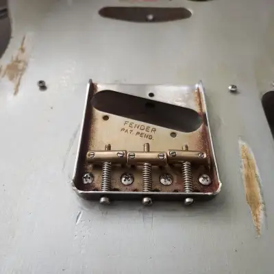 Fender Telecaster Body 2023 Inca Silver Aged Nitrocellulose | Reverb