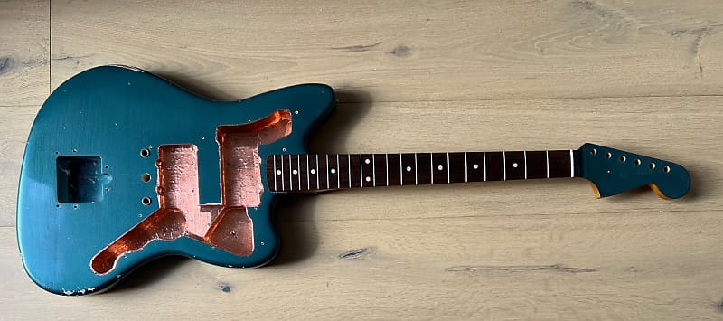 Warmoth Woodtech Jazzmaster 2022 Relic Aged Faded Metallic | Reverb