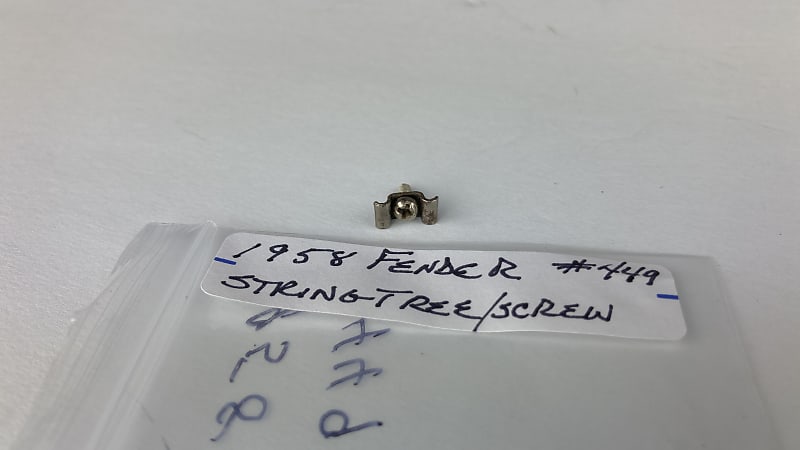 1958 Fender String Tree and Mounting Screw #449 Original | Reverb