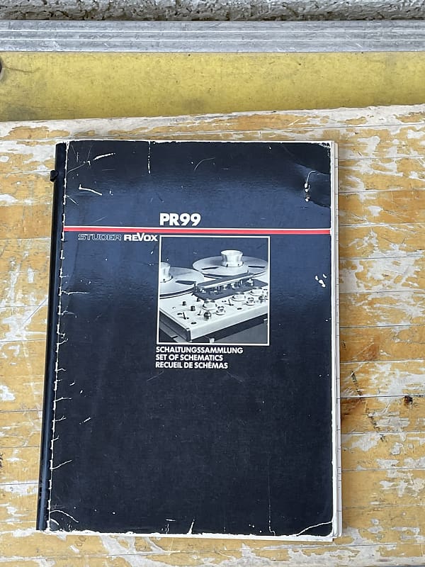 Revox PR99 Set Of Schematics Manual 80s | Reverb