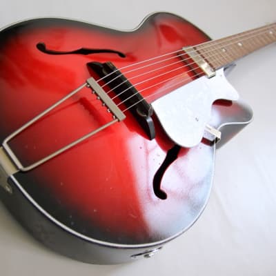 1960's Egmond Lucky 7 - Red - Recovered and upgraded | Reverb