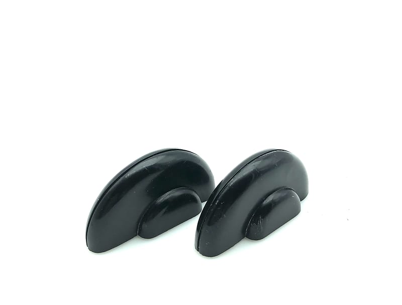 2 Vintage Art Deco Radio? Pointer Knobs - Black | Reverb