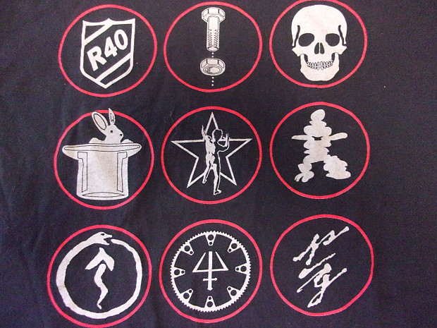Rush R40 Record Cover Symbols / Logo's Concert T-shirt 2015 | Reverb
