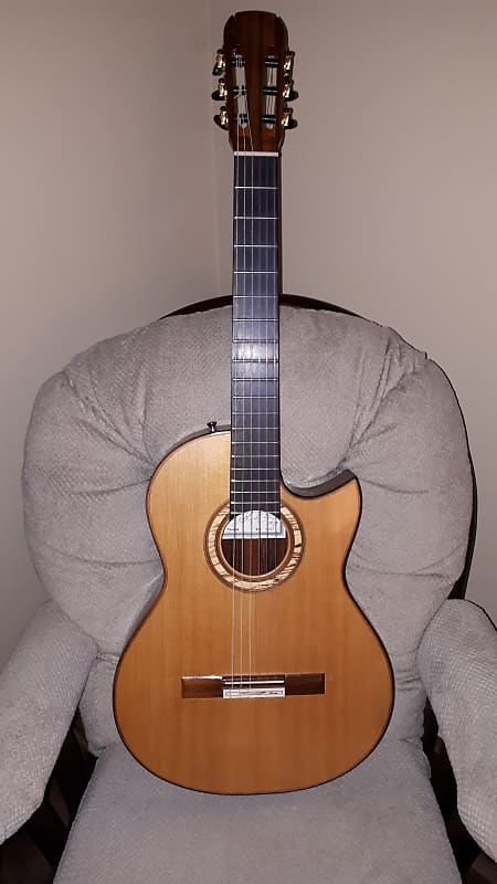 Electric Acoustic Nylon String Classical Guitar Luthier Made Reverb
