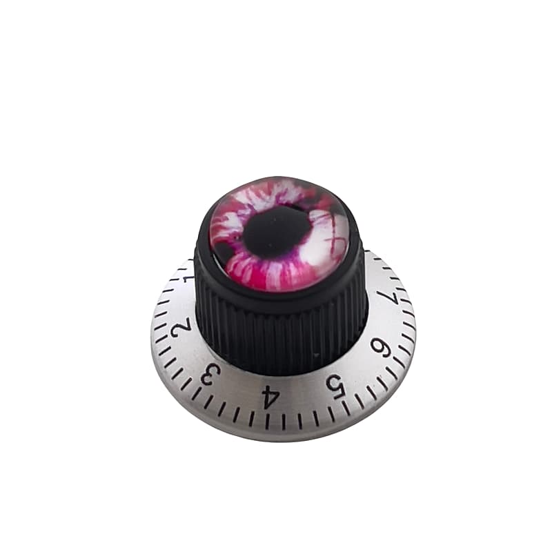 Dragon Eyes (Serpent - Pink-White) - Custom Guitar Knobs - | Reverb
