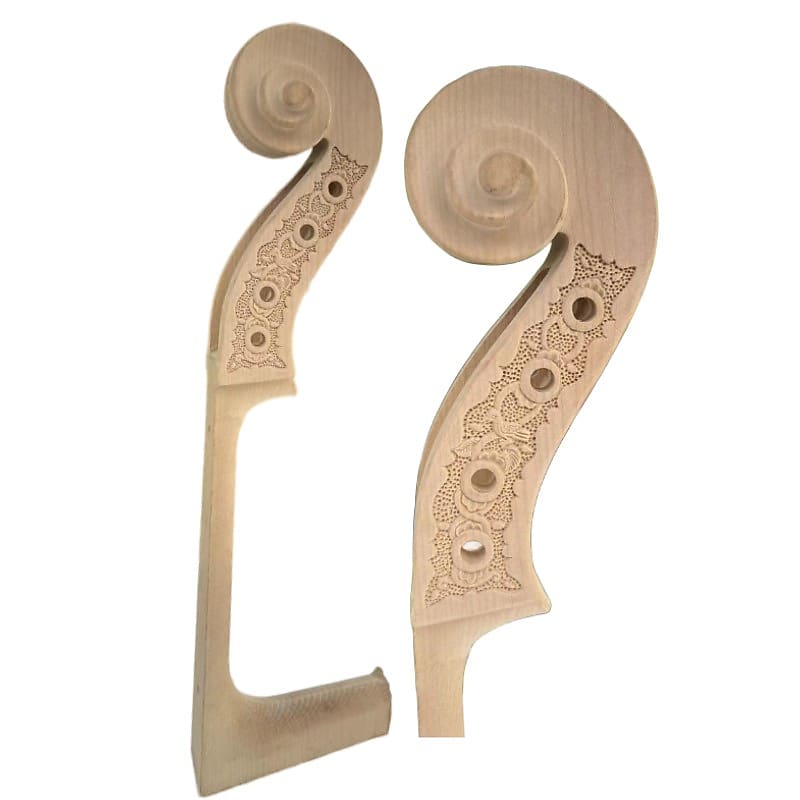 Hand-Carved High quality 4/4 Cello Neck 4 string Maple wood | Reverb