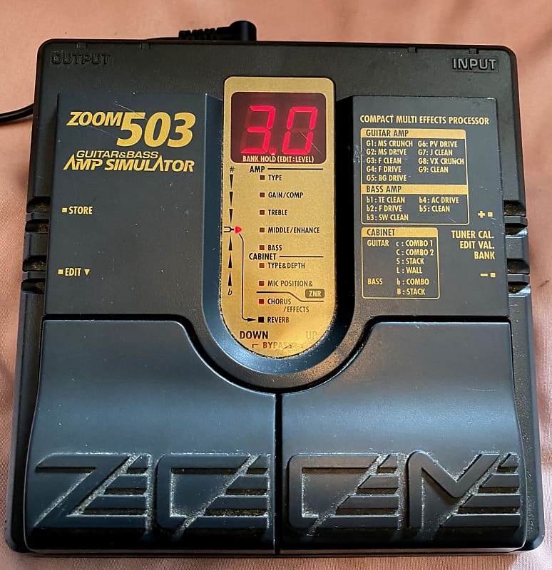 Zoom 503 Multi-Effects Guitar & Bass Amp Simulator | Reverb